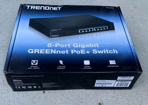 TRENDnet TPE-TG81g 8-port Gigabit GREENnet PoE+ Switch, rack mountable ...