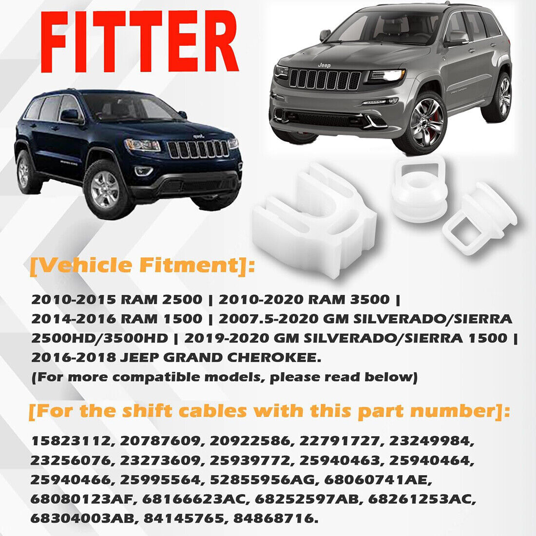 14104 Dorman Kit Shift Cable Bushing for Chevy Suburban Ram Truck ...