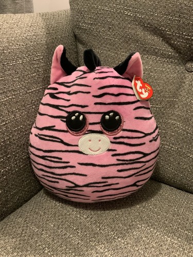 TY ZOEY ZEBRA Soft Toy The Squish-A-Boos Plush Cushion 9” NEW | eBay