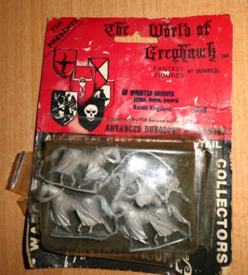 TSR AD&D Minifigs Greyhawk Miniatures Pack 49 MOUNTED KNIGHTS Cavalry ...