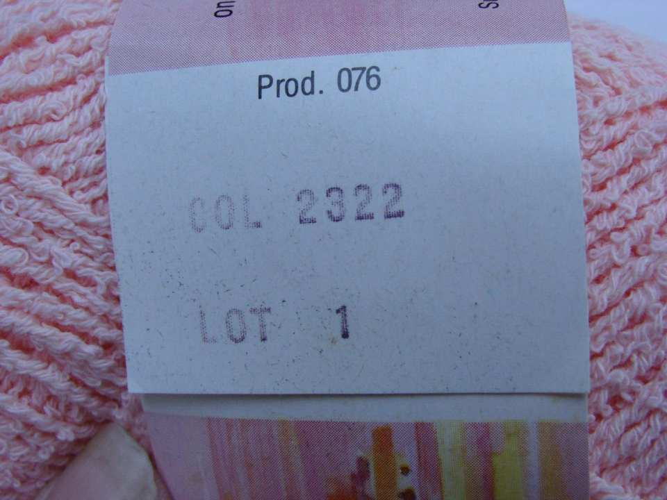 Patons Cotton Sahara Light Pink Yarn Skein - 1.8 oz Shade 2322 Lot 1 | eBay