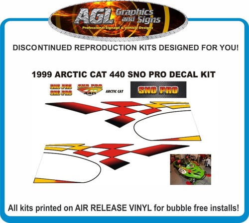1999 ARCTIC CAT ZR 440 SNO PRO Decal Kit Reproductions graphic sticker ...