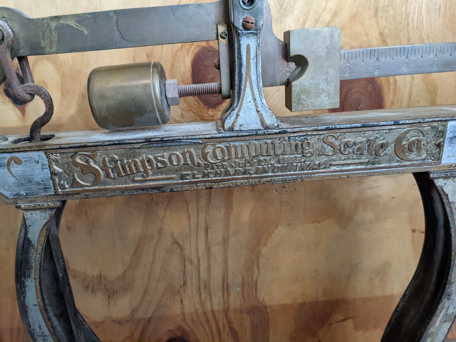 RARE Antique Stimson Computing Scale 1895 ORIGINAL PAINT Candy Butcher ...