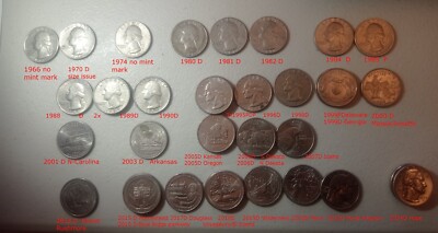 25 cent rare us coins collection | eBay