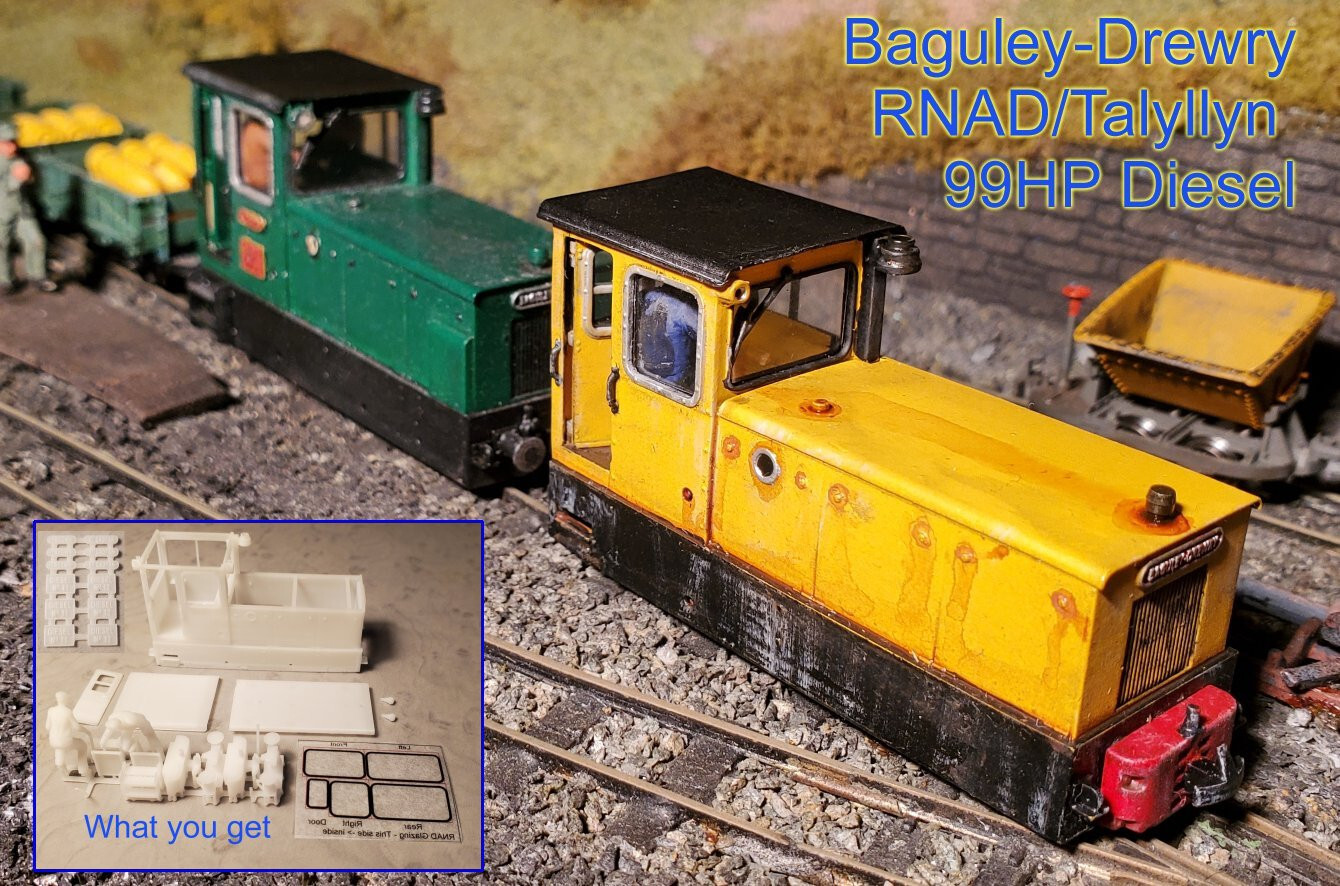 OO9/009 RNAD/Talyllyn Baguley-Drewry 99HP Diesel locomotive Bachmann ...