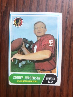 1968 TOPPS SONNY JURGENSEN #88 WASHINGTON REDSKINS HOF | eBay