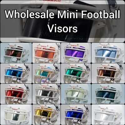 As LOW as $2.00/visor BULK Mini Football Visors (*Flat Style*) Mini ...