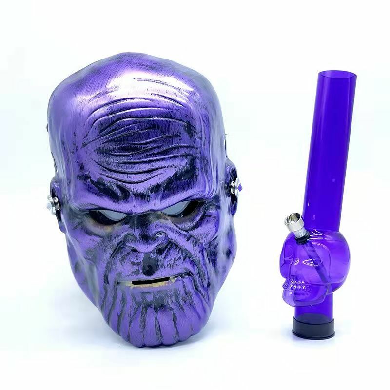 Infinity War Deluxe Thanos Gas Mask Bong Smoking Pipe Hookah Halloween ...