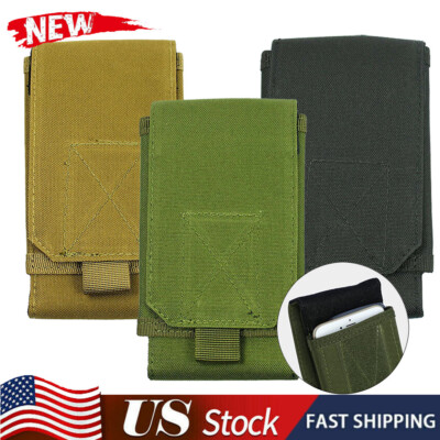 Tactical Molle Cell Phone Case with Belt Clip Loop Holster Pouch Carry ...