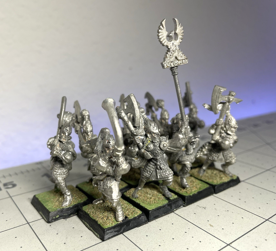 OOP 9x Metal White Lions High Elf Warhammer Classic Elves VTG GW ...