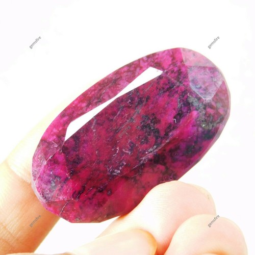 150 Ct Natural Blood Red Ruby Oval Shape Certified Loose Gemstone | eBay