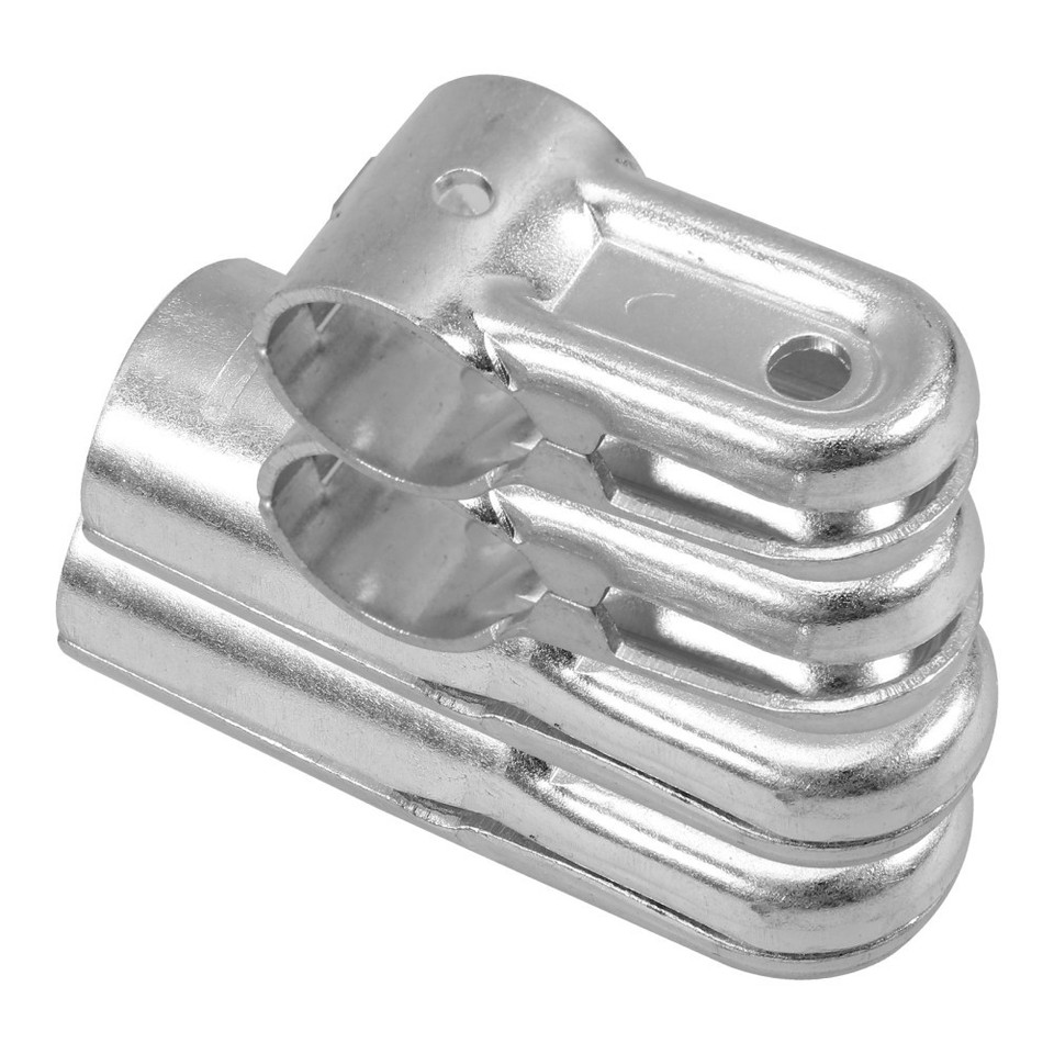 2pcs Chain Link Fence Clamps Stainless Steel End Rail Clamps L Shaped ...