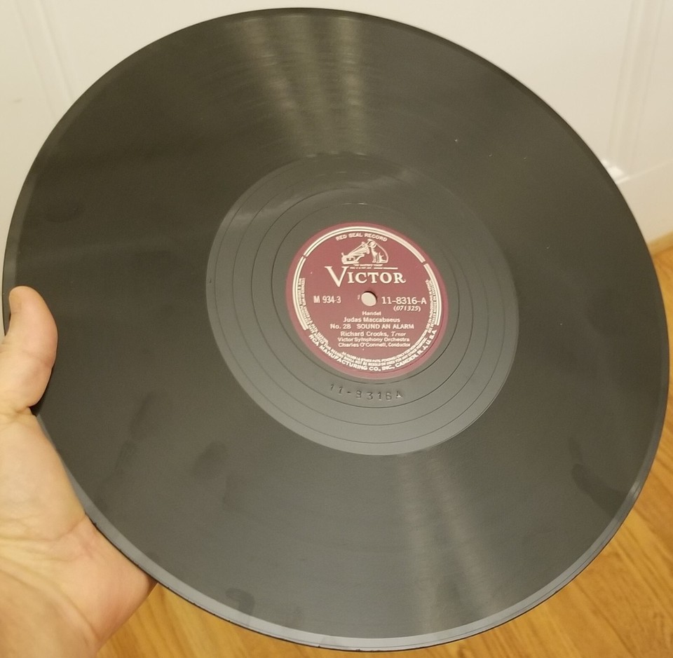 1947 ORATORIO ARIAS~RICHARD CROOKS~VICTOR M934~3 RECORD SET 78RPM ...