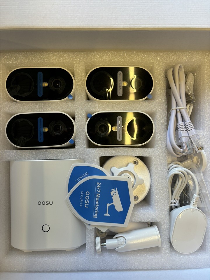 Solar Camera Security Outdoor - 2K Security Cameras Wireless.4 cameras ...