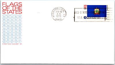 US FIRST DAY COVER 1976 BICENTENNIAL FLAGS OF THE STATES SERIES ...