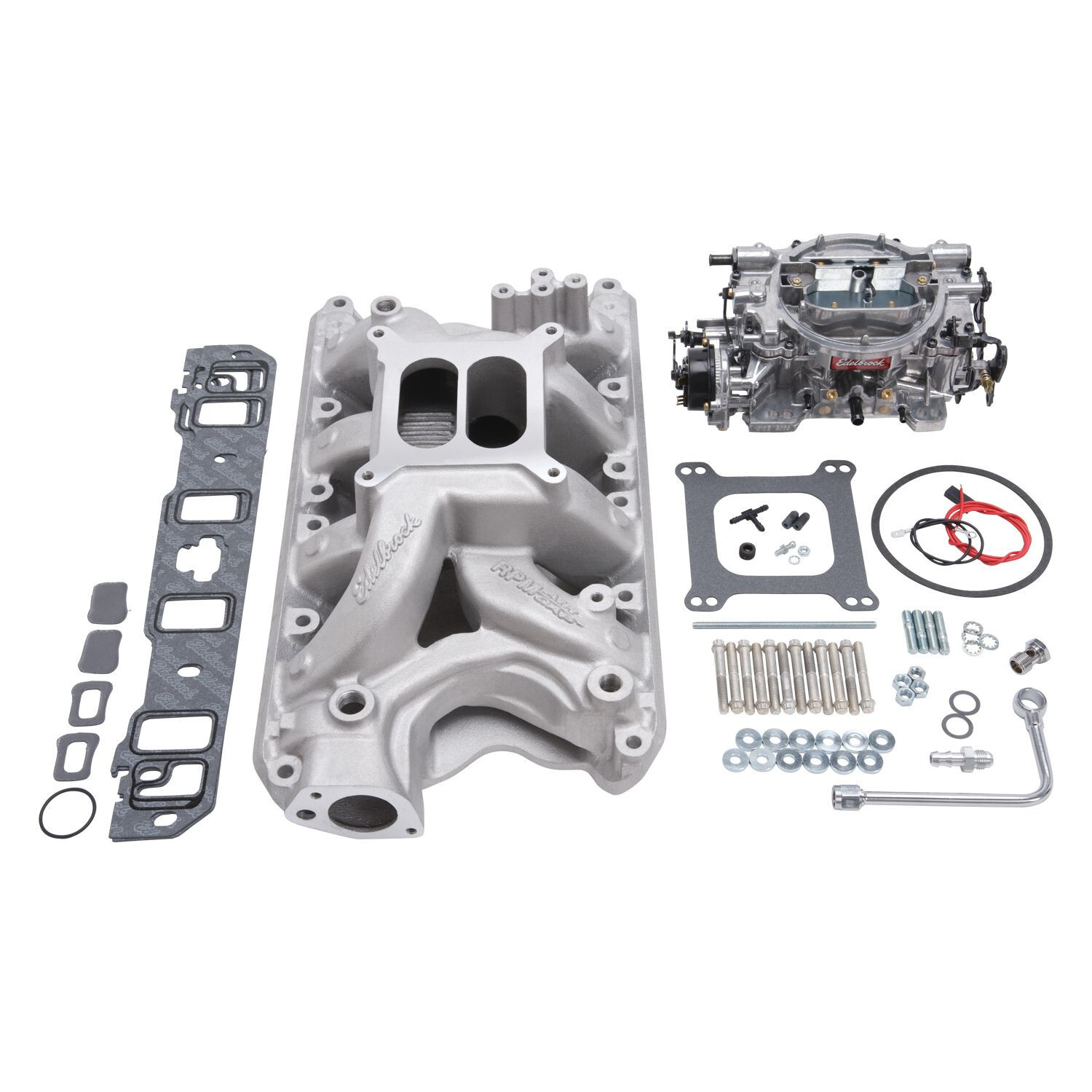 Edelbrock 2034 Performer RPM Air-Gap Intake Manifold & Carburetor Kit ...