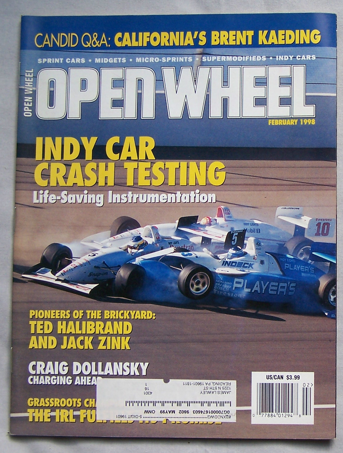 1998 FEBRUARY OPEN WHEEL MAGAZINE | eBay