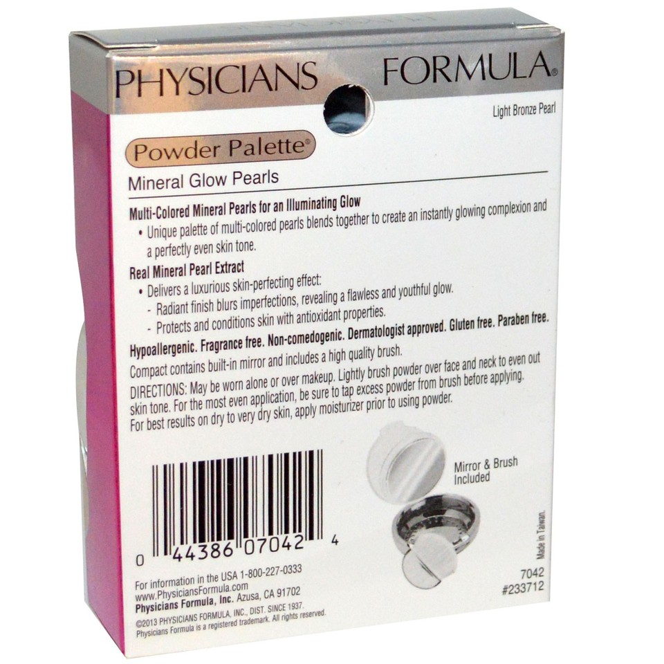 Physicians Formula Powder Palette Mineral Glow Pearls Light Bronze ...