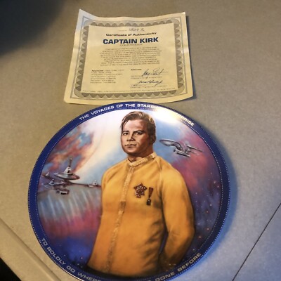 Star Trek Hamilton Captain Kirk Commander Plate | eBay