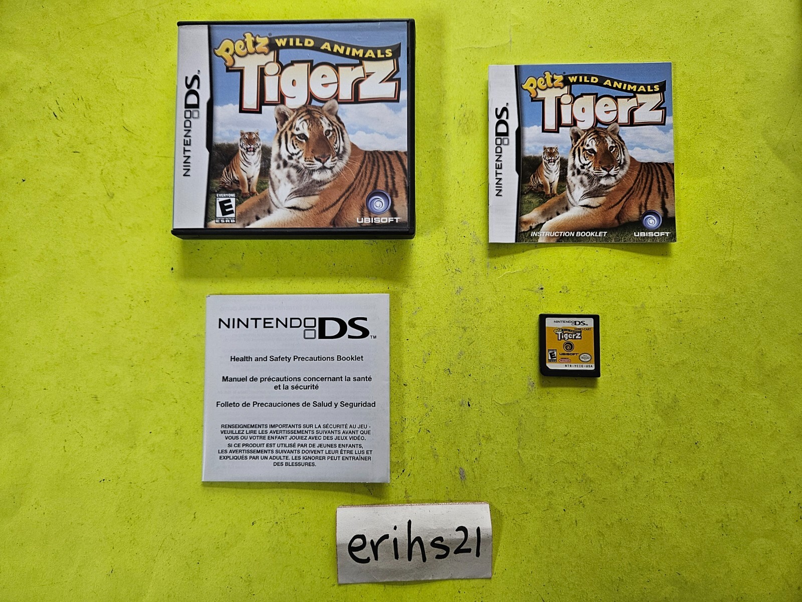 Petz Wild Animals: Tigerz (Nintendo DS, 2008) Complete with case,manual ...
