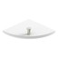 TileWare Boundless Shower Corner Shelf With Hook 6" Triangle Bathroom ...