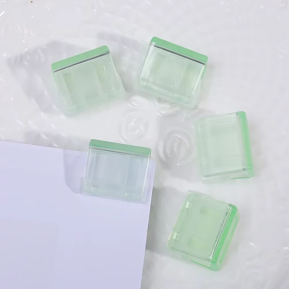 Candy Color Push Paperclip Pusher Transparent Test Paper File Storage ...