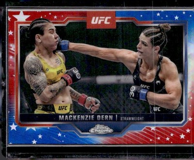 2025 Topps Chrome UFC #183 Mackenzie Dern Red & Blue Refractor | eBay