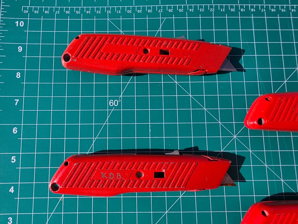 Lot of 4 Stanley 10-189 Self-Retracting Utility Knives – Red Box ...