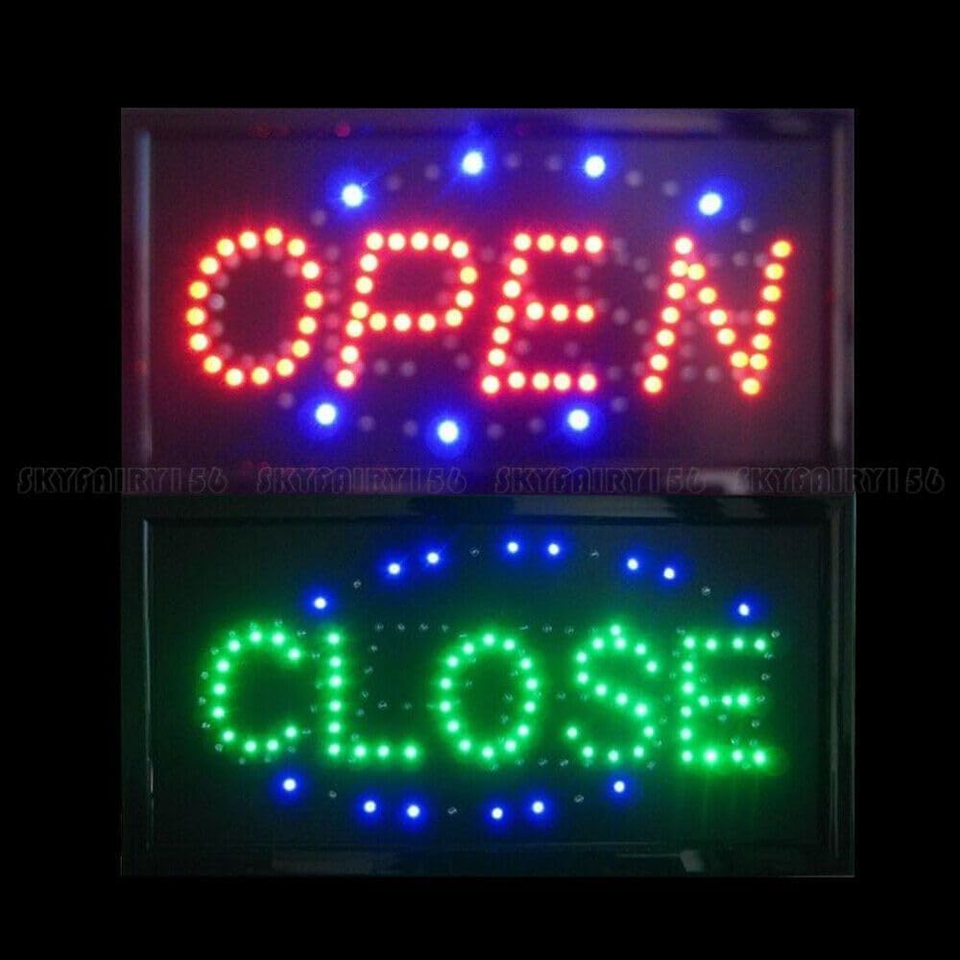 Ultra Bright LED Neon Open Sign, 19" X 10" Large Animated Motion ...