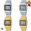 Casio A500WA-1/7 A500WGA-1/7/9 Digital watch Silver/Gold Tone Stainless ...