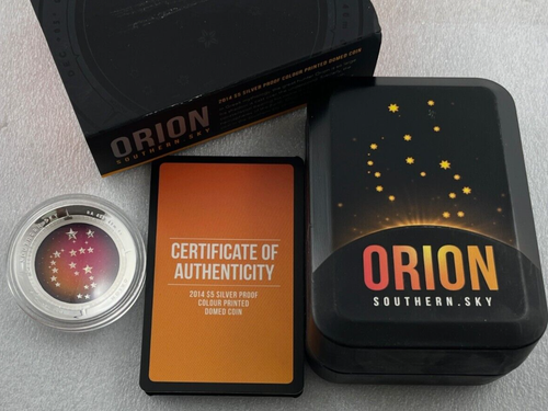 2014 Southern Sky Constellation ORION 1oz Silver Proof Domed RAM Coin ...