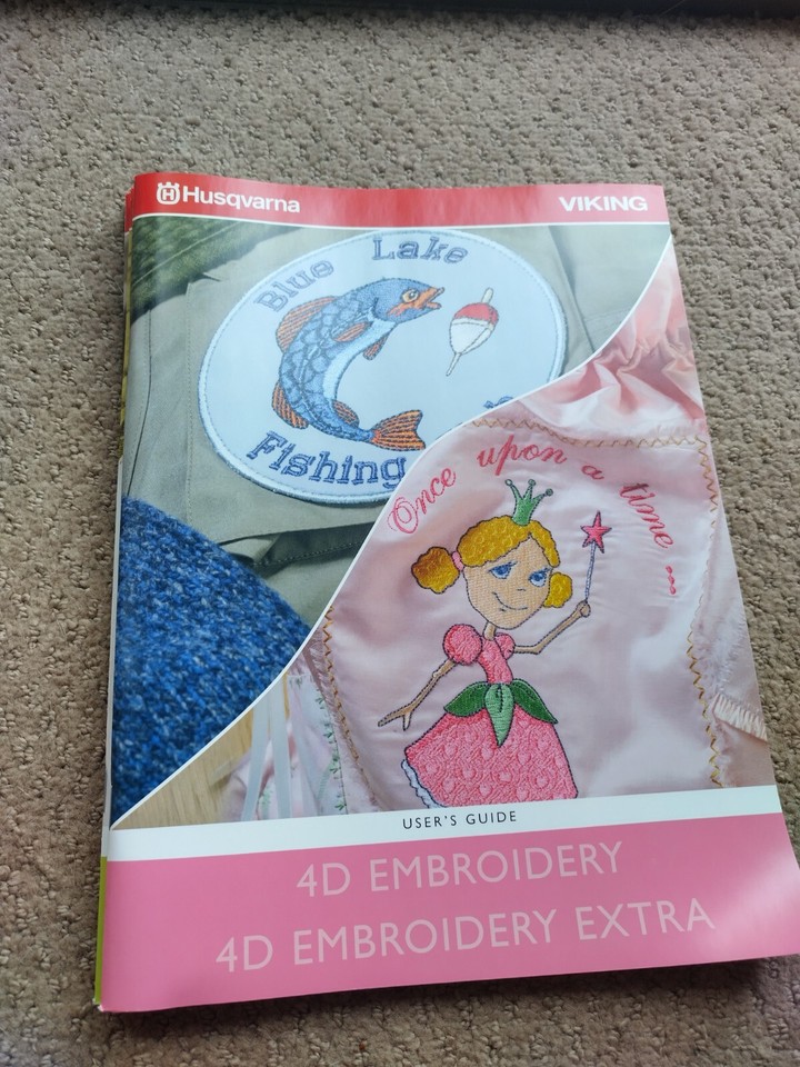 HUSQVARNA 4D PROFFESSIONAL EMBROIDERY SYSTEM USER GUIDES (11) | eBay