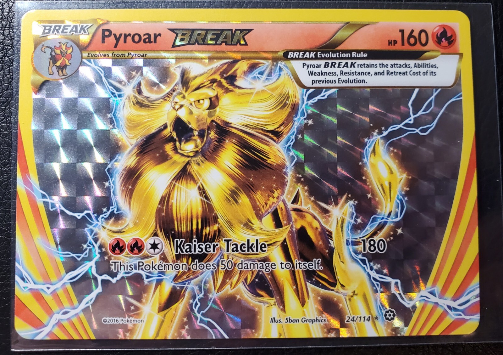 Pyroar Break FA 24/114 LP Pokémon Steam Siege Series | eBay