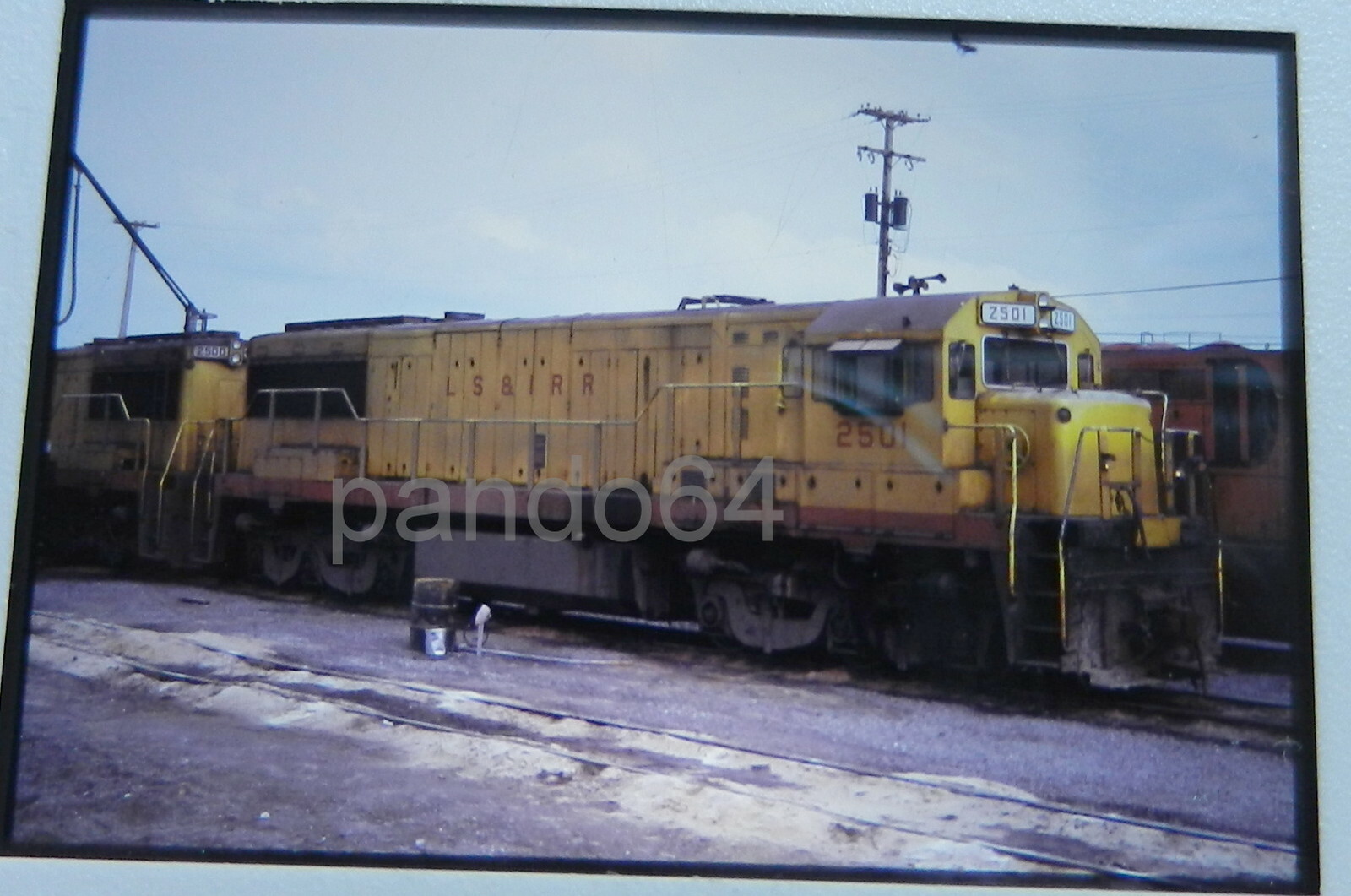 4 RR TRAIN Slide LS&I Lake Superior & Ishpeming GE U25C #2501 Flat Rock ...