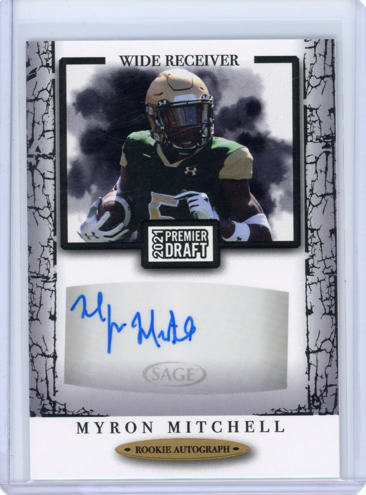 2021 Sage Hit Premier Draft Myron Mitchell Autograph Black - Minnesota ...