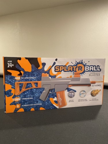 Buy Splat R Ball Water Bead Blaster Toy Gun Fully Automatic Gray Orange ...