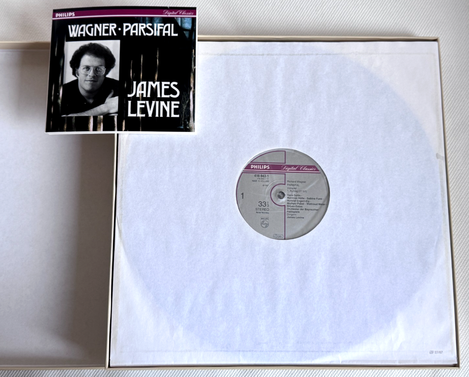 WAGNER Parsifal JAMES LEVINE Bayreuth 1987 ED1 PHILIPS DIGITAL 5LP Box ...