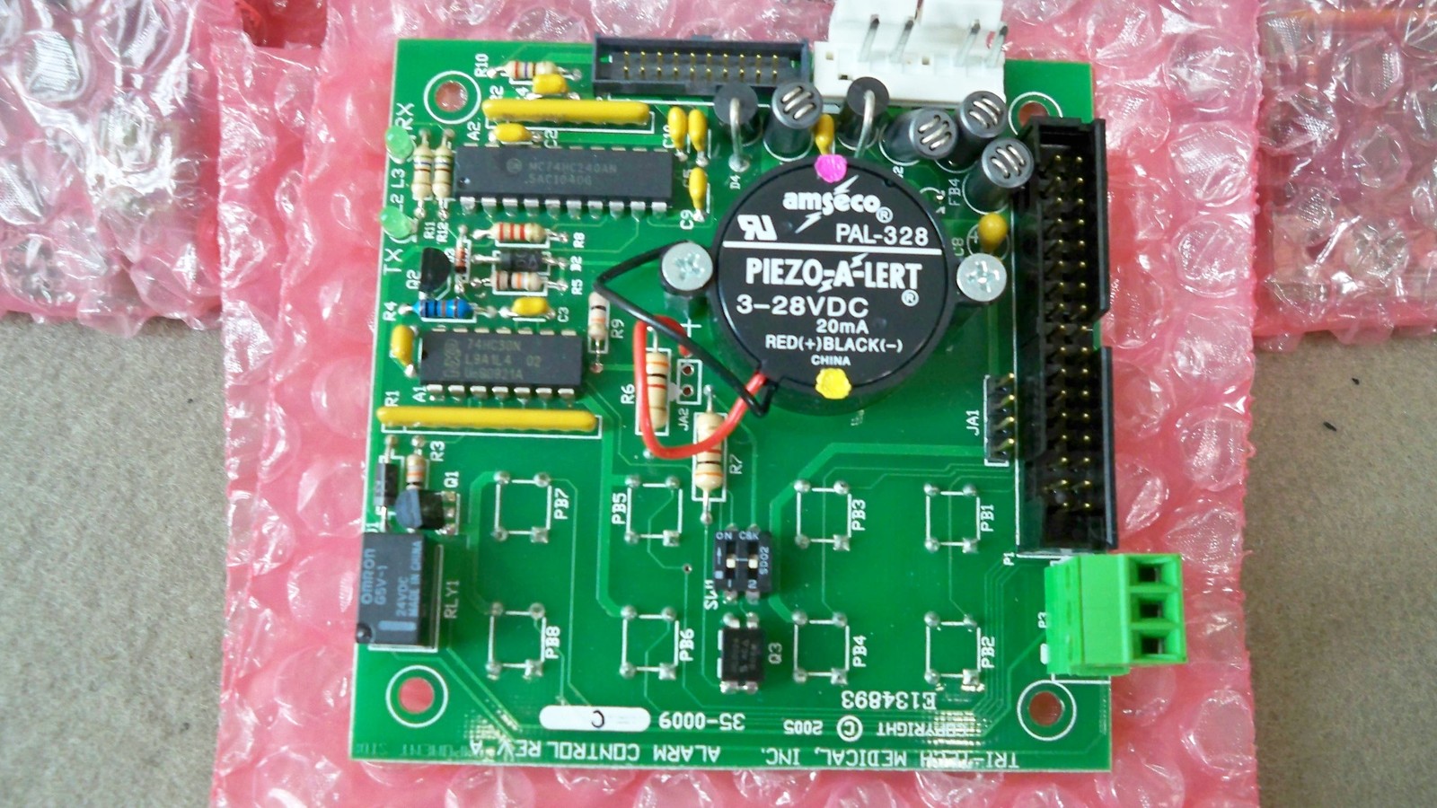 10 ALARM CONTROL REV A CIRCUIT BOARDS 3-1/2" x 3-1/2" PIEZO-A-LERT PAL ...