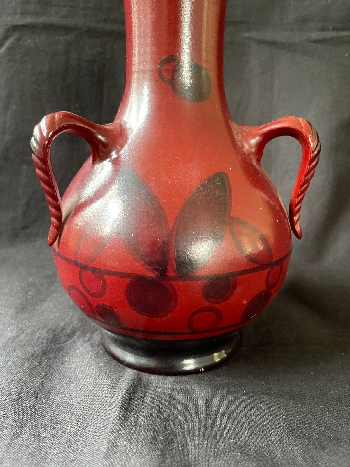 antique Art Deco Sigg Arta Swiss Suisse 3 handle vase. Marked Bottom | eBay