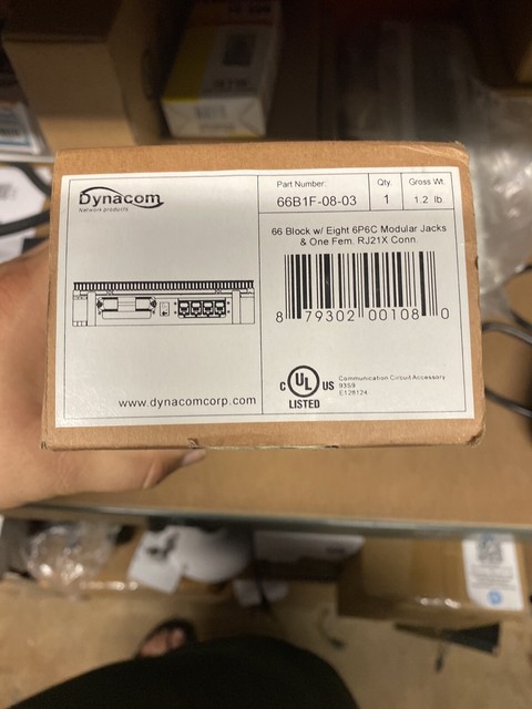 Dynacom 66B1F 66 Block W/ One Rj21x Female Connector for sale online | eBay