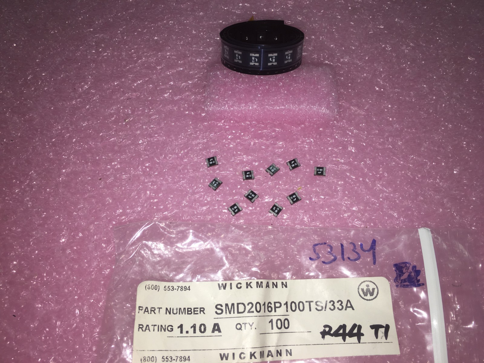 (52 PIECE LOT) SMD2016P100TS/33 WICKMANN Resettable Fuses - PPTC 33V 1 ...