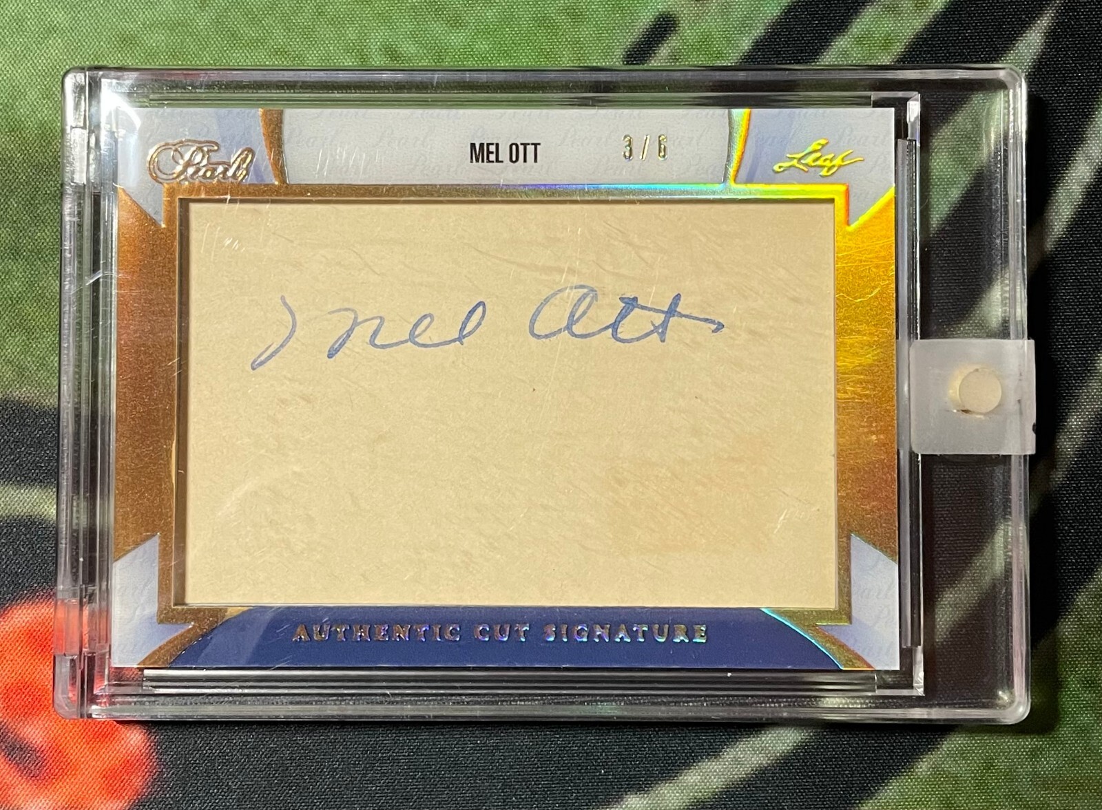 2019 Leaf Pearl Mel Ott Cut Autograph Auto Baseball Card 3/6 | eBay