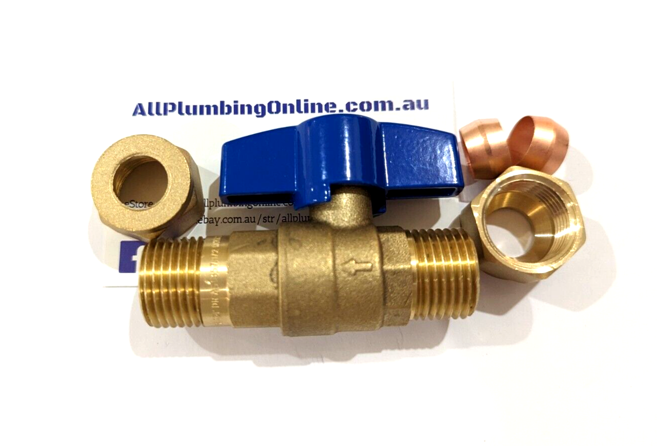 APO Quarter Turn ½" 15mm Duo Non Return Isolation Ball Valve ...
