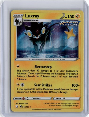 Pokemon Card - Luxray Holo Rare (Rapid Strike) - Battle Styles 048/163 ...