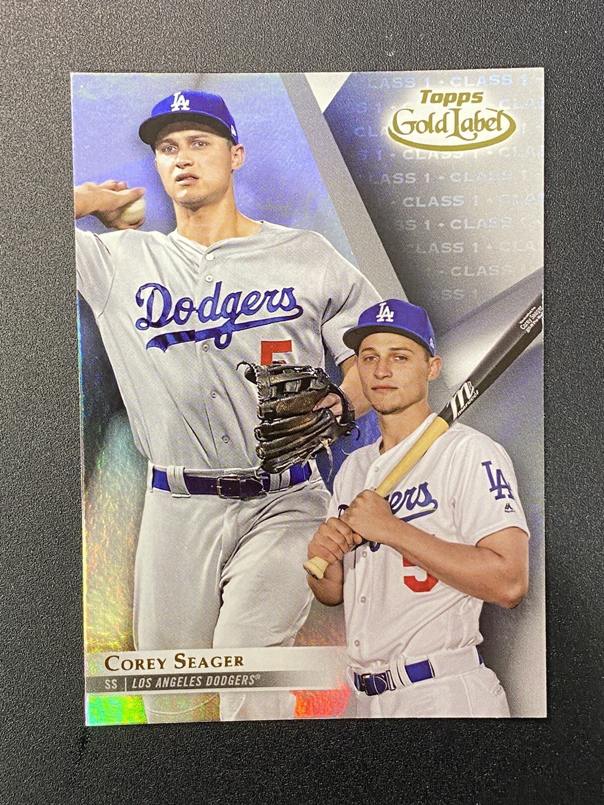 Corey Seager 2021 Topps Gold Label #90 Class 1 Dodgers / Texas Rangers ...