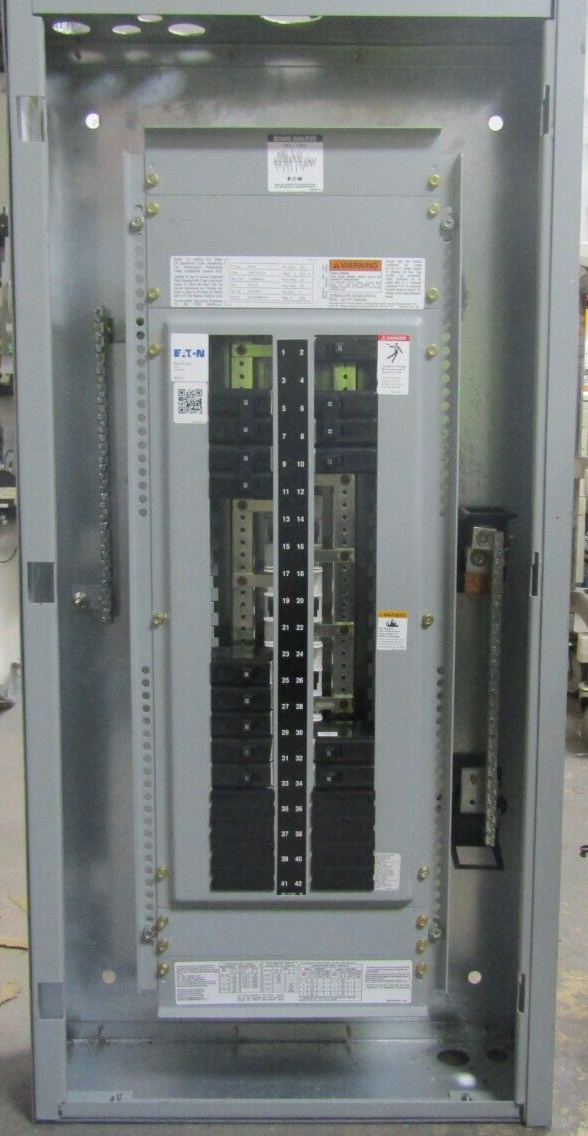 🤓 EATON 225 AMP MAIN LUG PANELBOARD 208Y/120V 3∅ 4W 42 CIRCUIT PRL1A ...