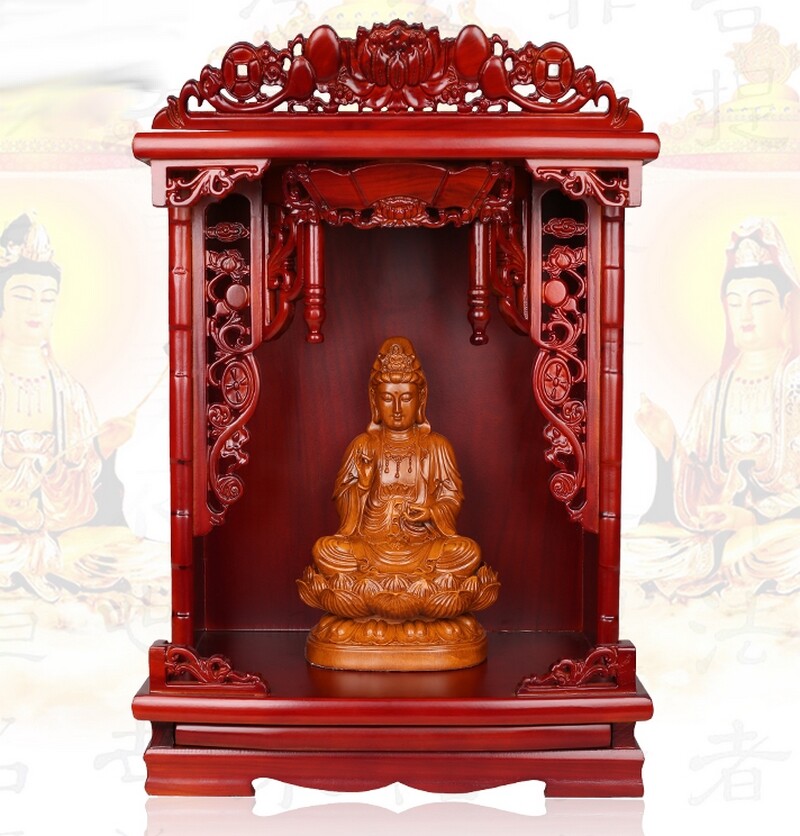 Elm Wood Buddhist Altar Butsudan Shrine God Deity Zen House Religion ...
