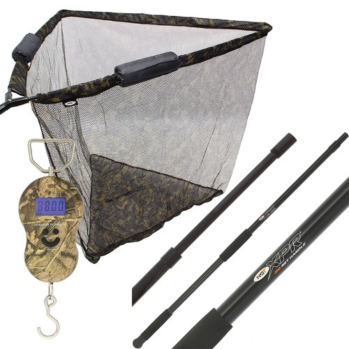 42" Landing Net Dual Float Carp Fishing 2m 2pc Telescopic Handle ...
