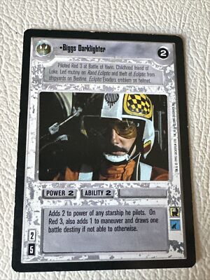 Star Wars CCG Premiere Limited BB LS Rare - Biggs Darklighter SWCCG | eBay