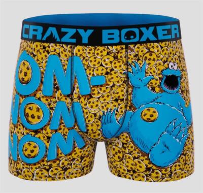 Crazy Boxer Colorful Sesame Street Cookie Monster Boxer Briefs Mn's NWT ...
